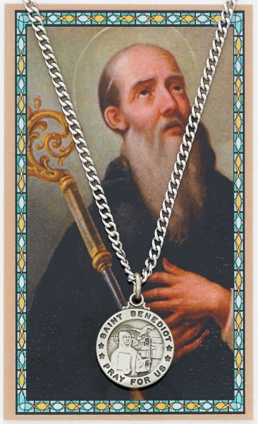St. Benedict Necklace with Prayer Card St. Benedict Necklace with Prayer Card
